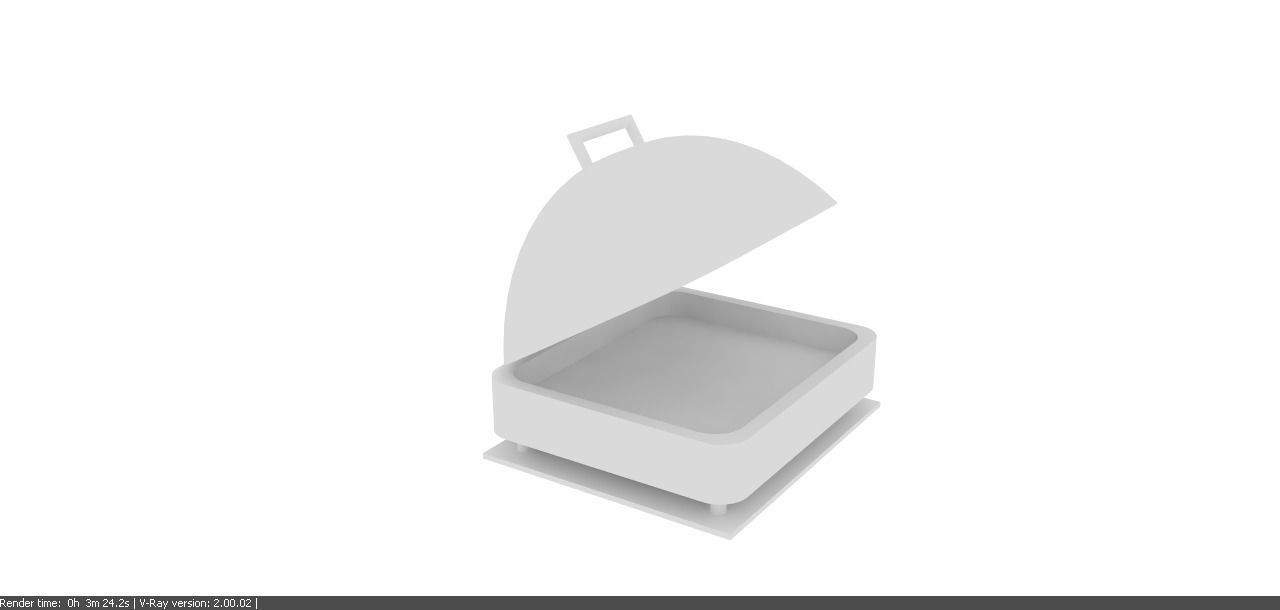 Chafing dish mock-up free 3D model | CGTrader