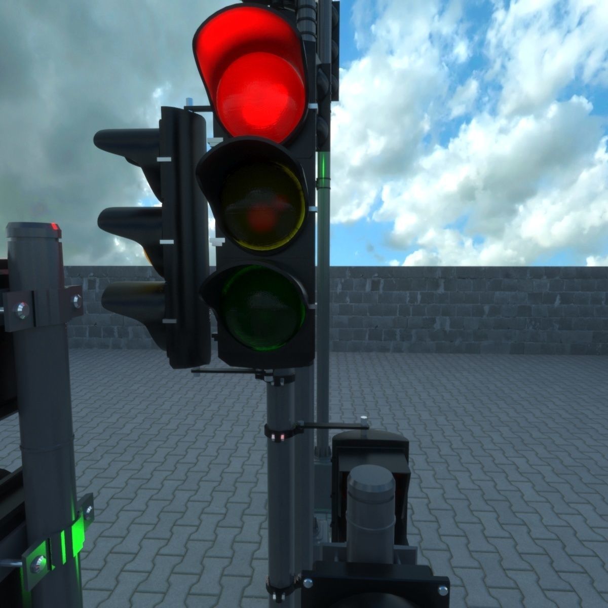 traffic lights collection 3D model | CGTrader