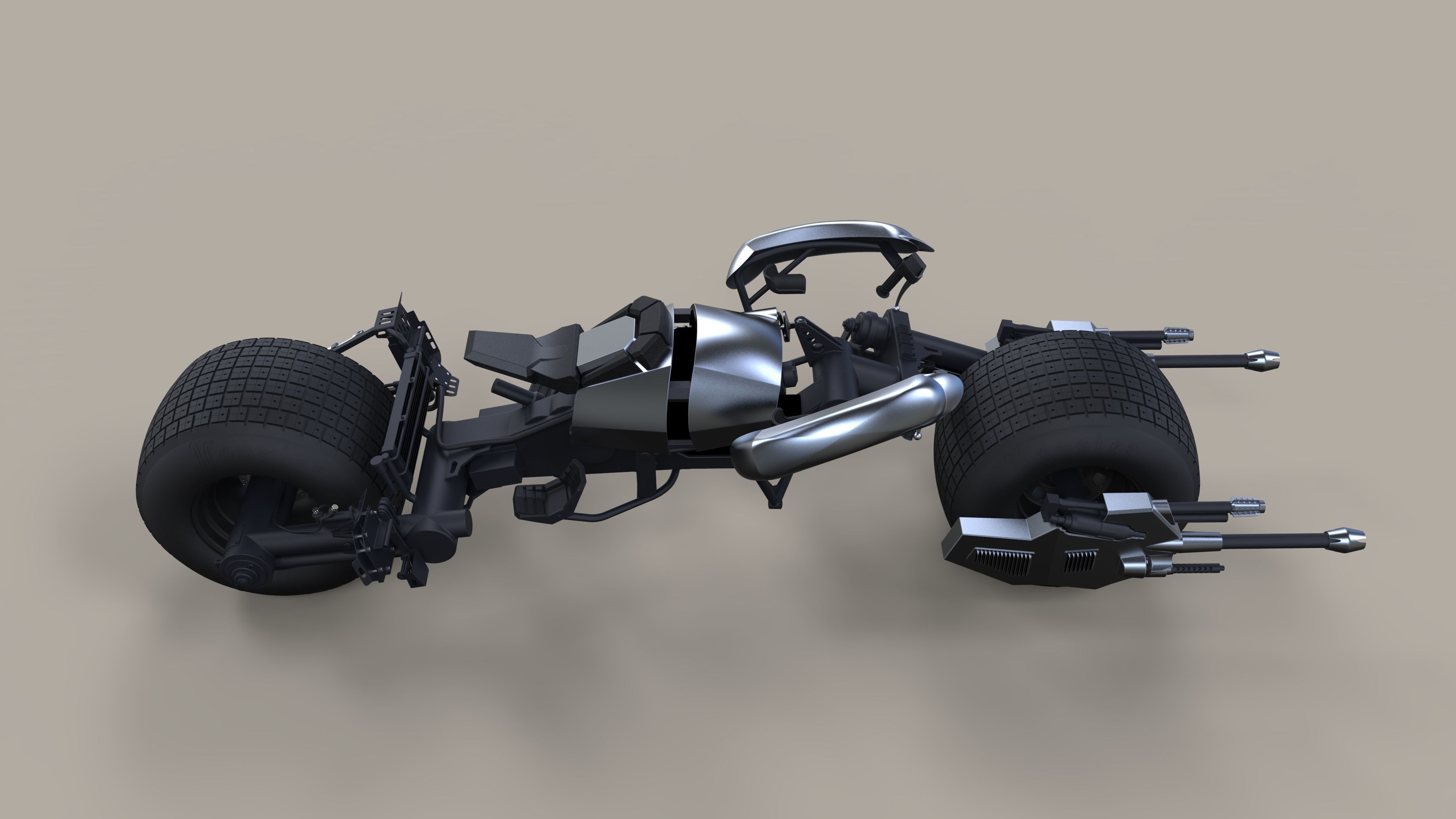 Batpod from The Dark Knight and The Dark Knight Rises 3D model | CGTrader