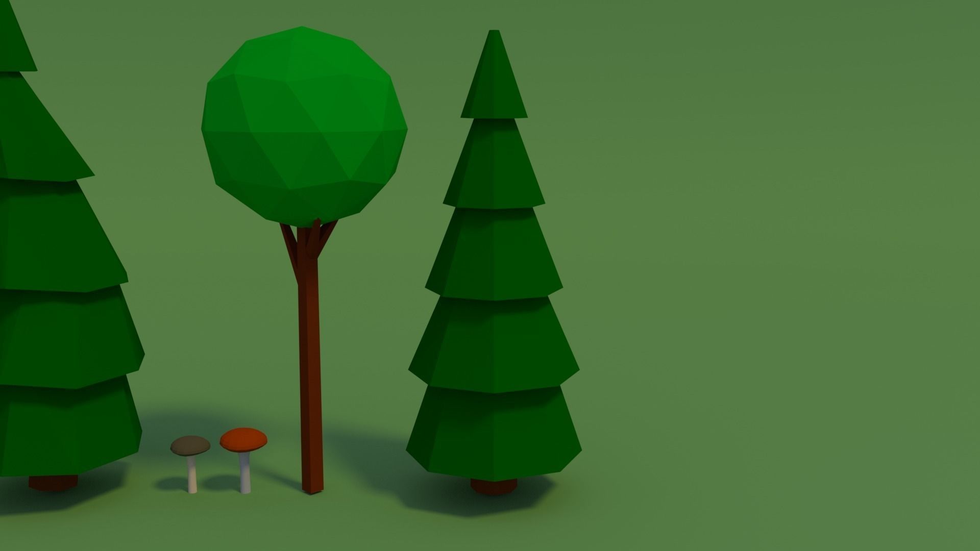 Forest Assets Low Poly free VR / AR / low-poly 3D model | CGTrader