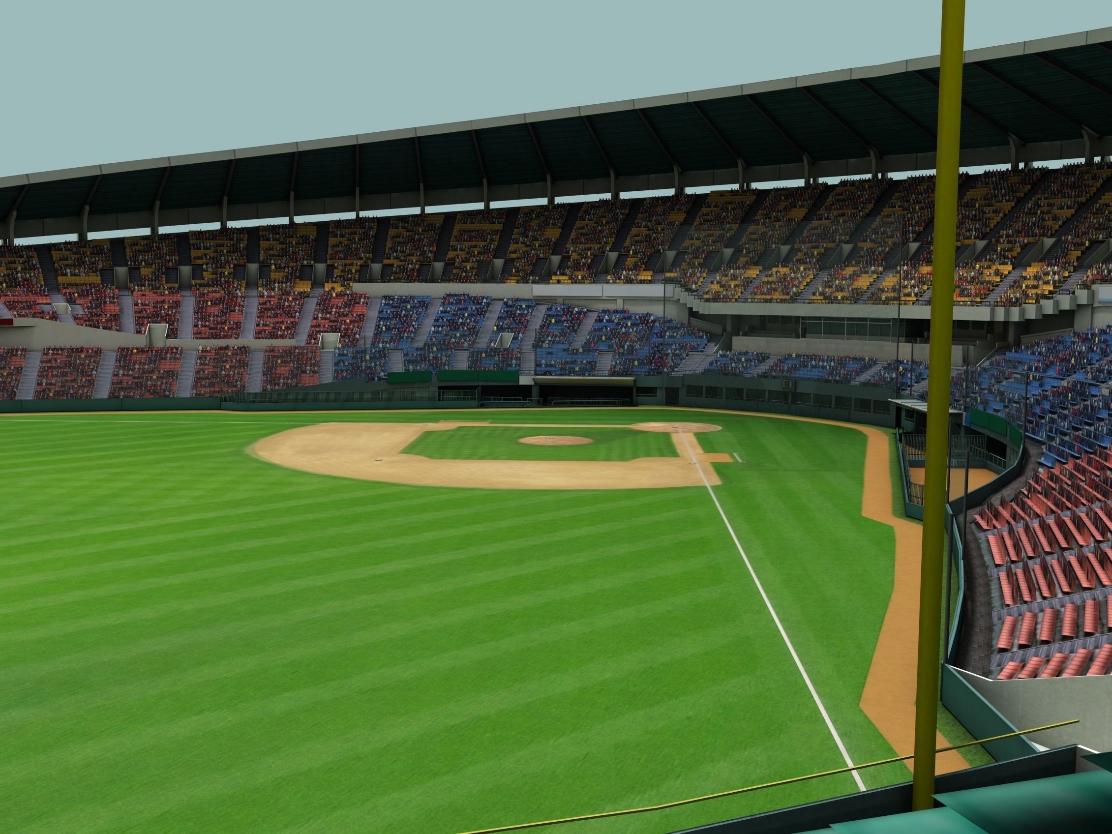 3D model baseball stadium VR / AR / low-poly | CGTrader