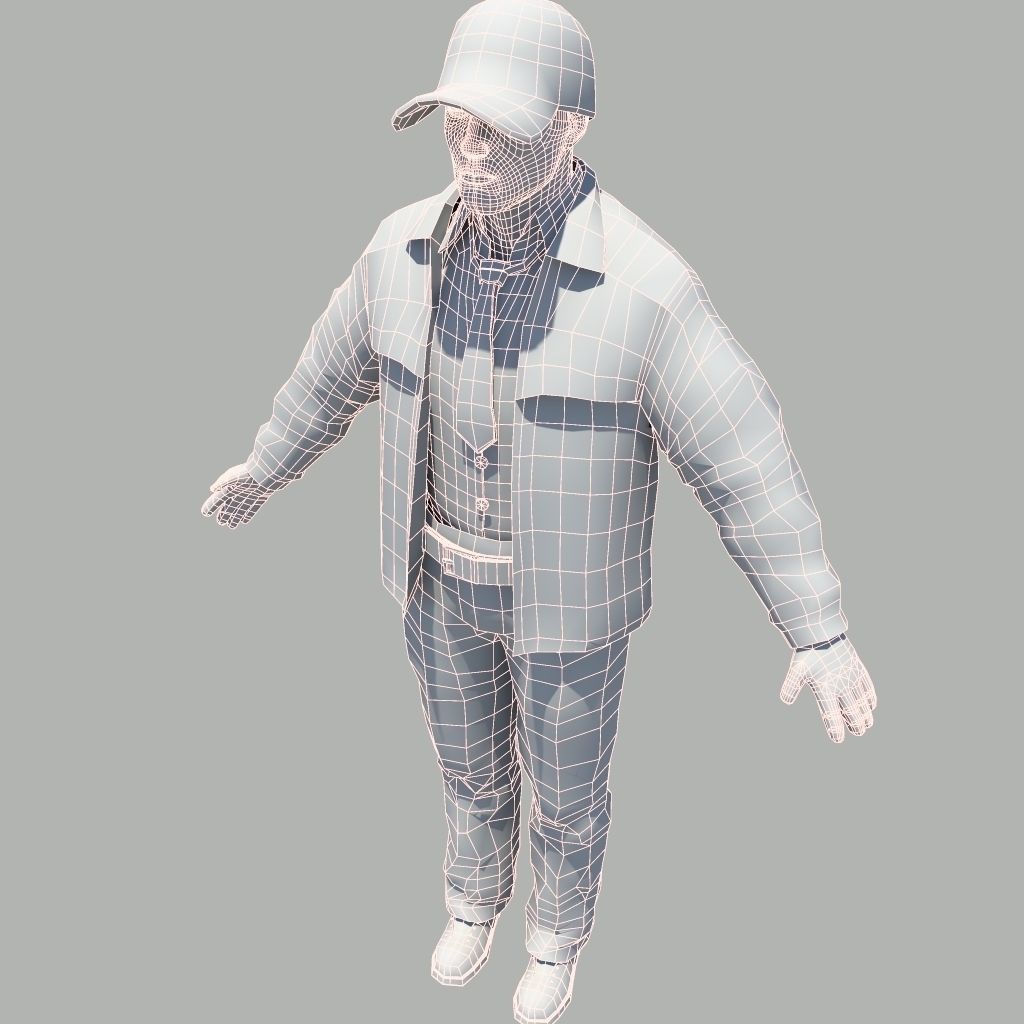 3D model FBI Agent VR / AR / low-poly | CGTrader