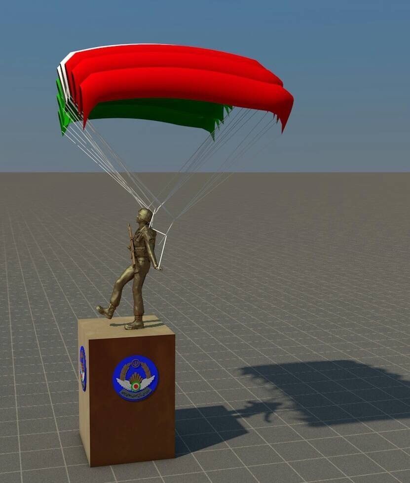 Parachute free 3D model | CGTrader