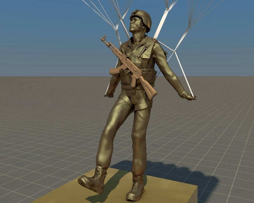 Parachute free 3D model | CGTrader