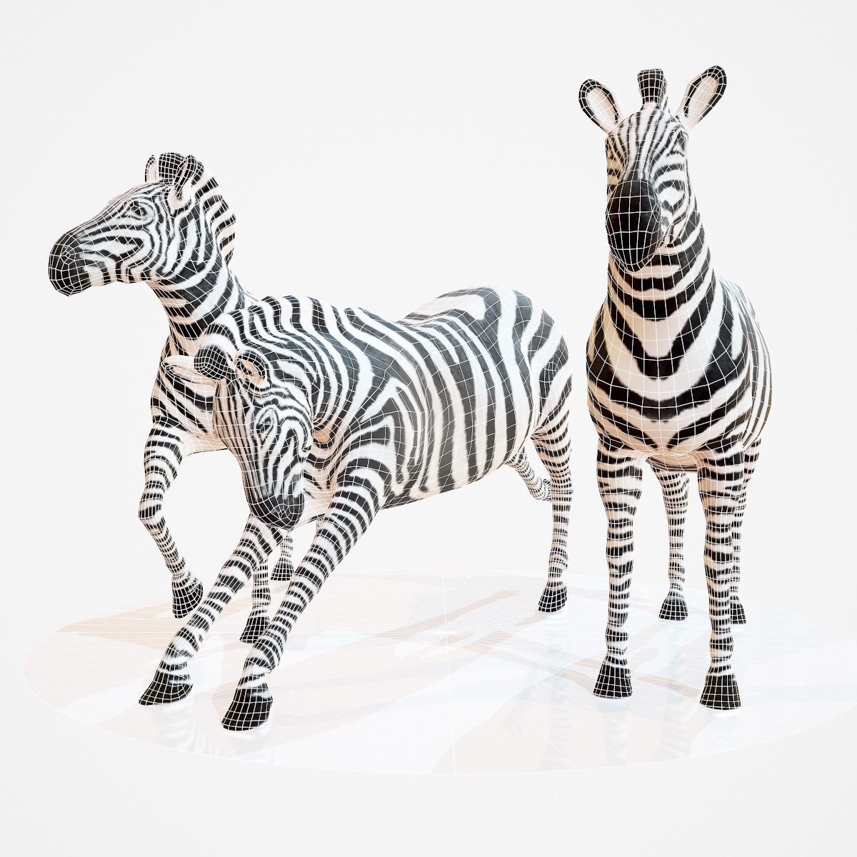 3D model Zebra Rigged VR / AR / low-poly rigged | CGTrader