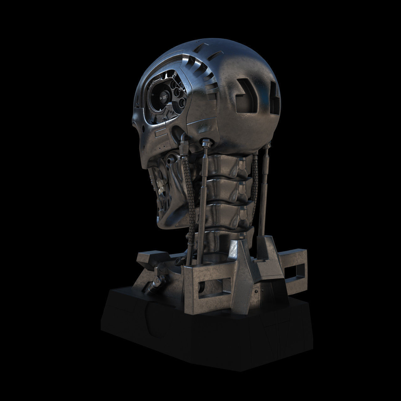 Terminator Genisys T-800 Skull Bust 3D model | CGTrader