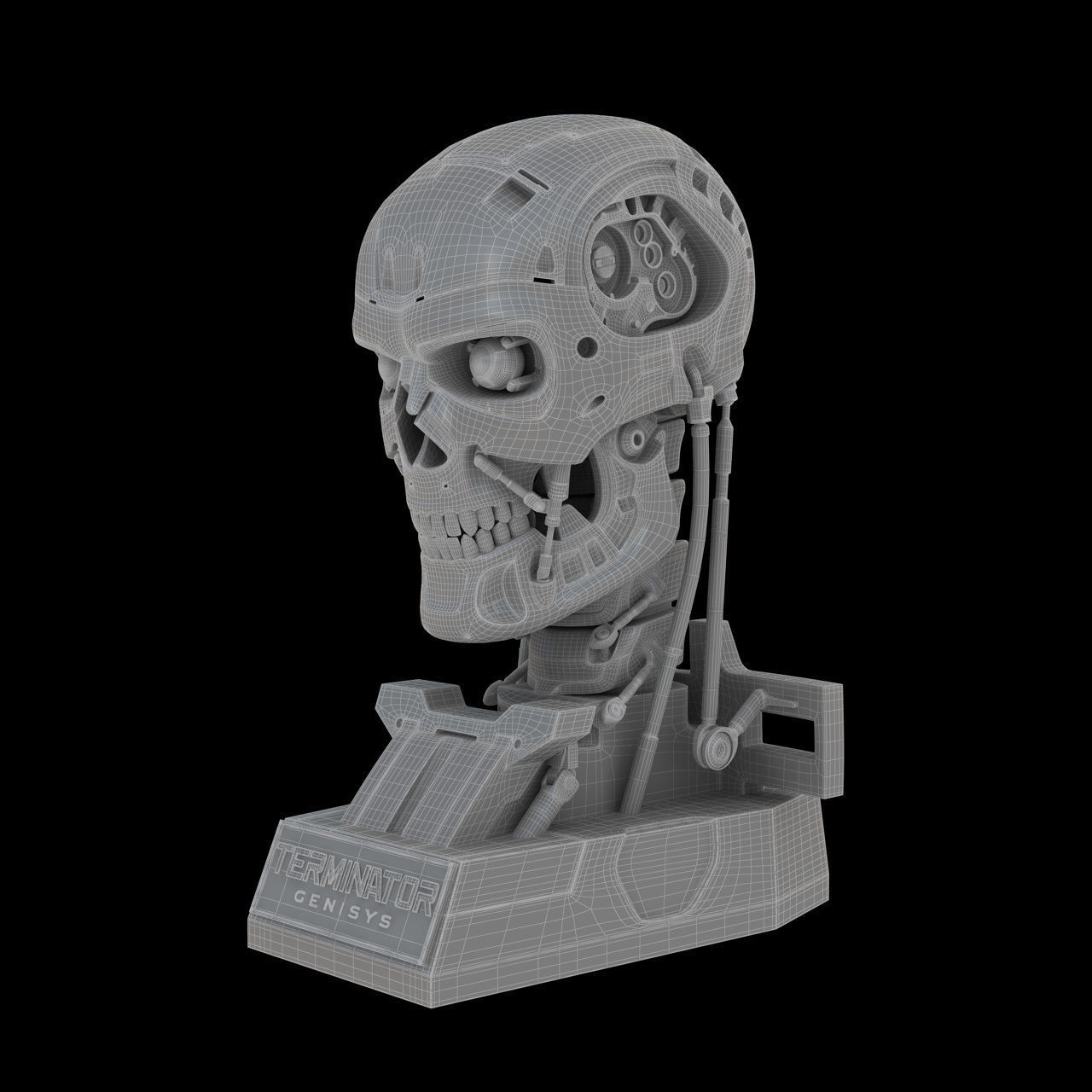 Terminator Genisys T-800 Skull Bust 3D model | CGTrader