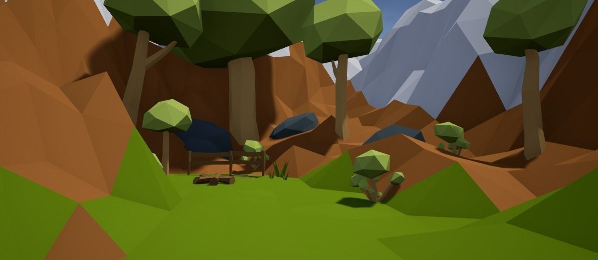 Nature Low Poly Pack free VR / AR / low-poly 3D model | CGTrader