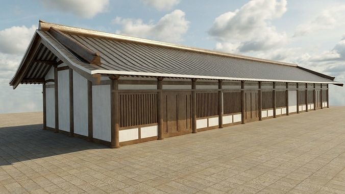 3D model Asian Building VR / AR / low-poly | CGTrader