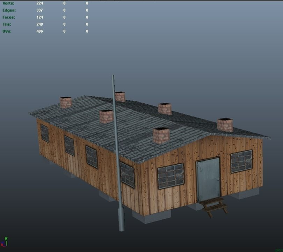 3D model German Barracks from World War 2 VR / AR / low-poly | CGTrader
