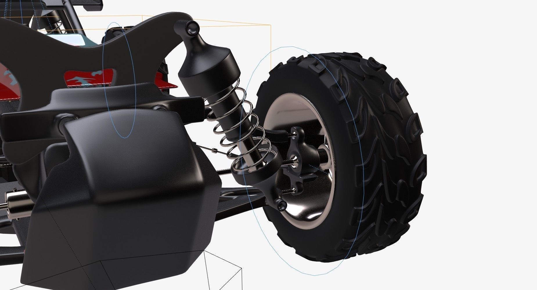 RC Car Rigged 3D model rigged | CGTrader