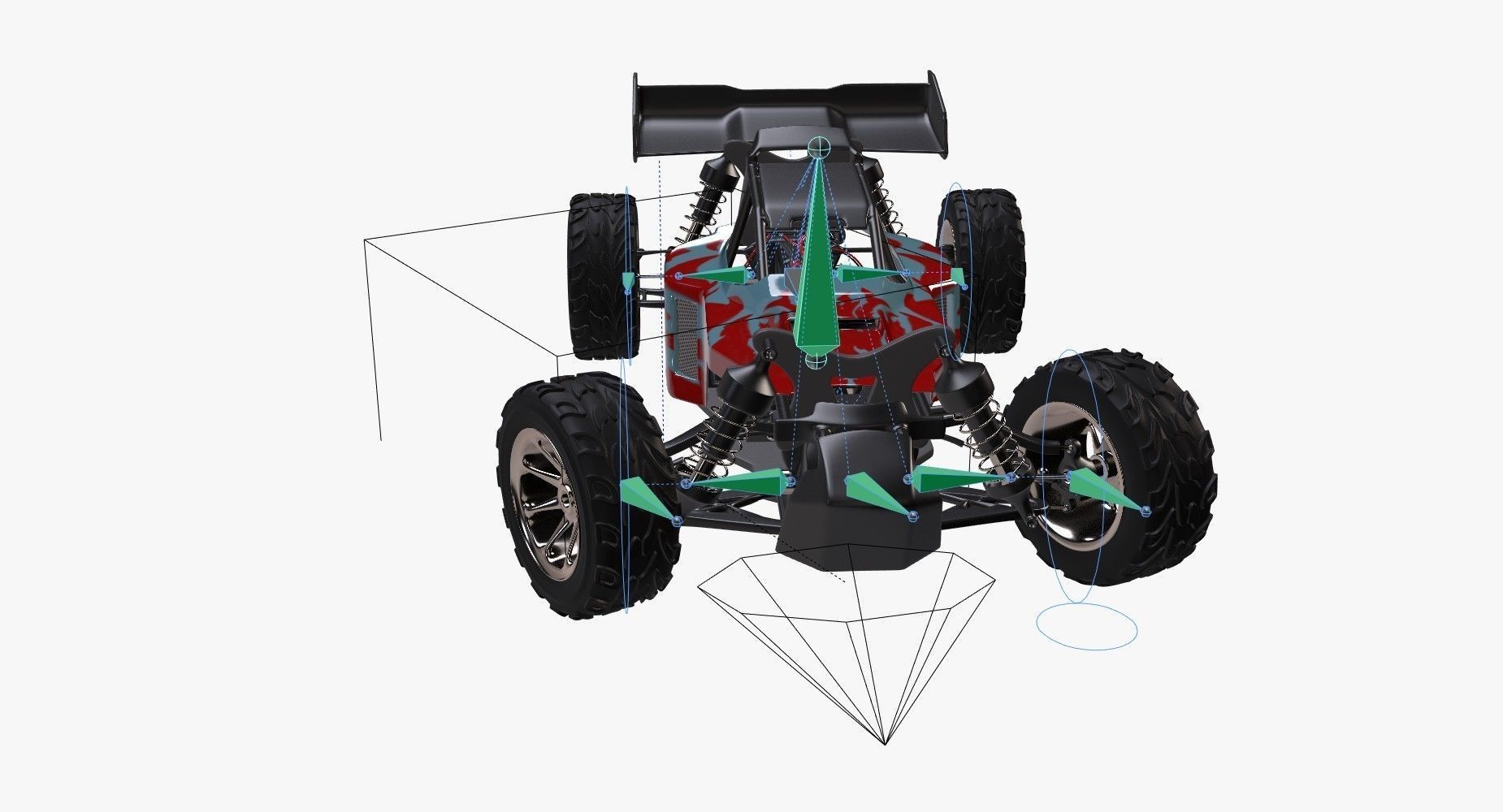 RC Car Rigged 3D model rigged | CGTrader