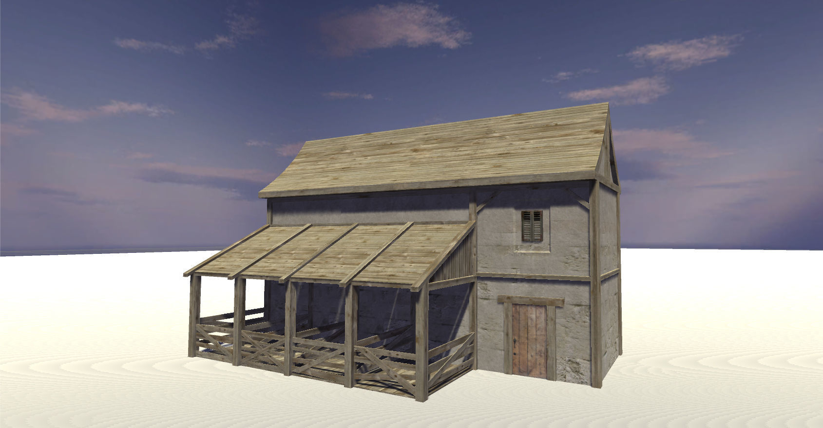 3D model Medieval stables VR / AR / low-poly | CGTrader