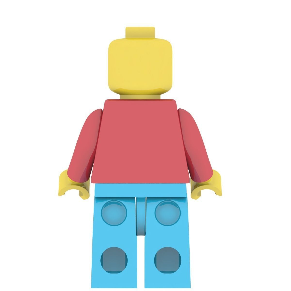 Lego Minifigure Male High Quality Minifig 3D model | CGTrader