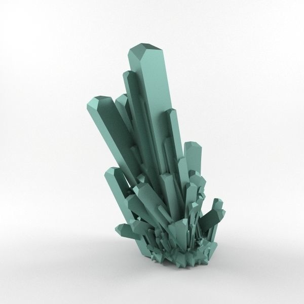 Crystal Emerald Quartz 3D Model Gem Pack 20 Pieces 3D model | CGTrader