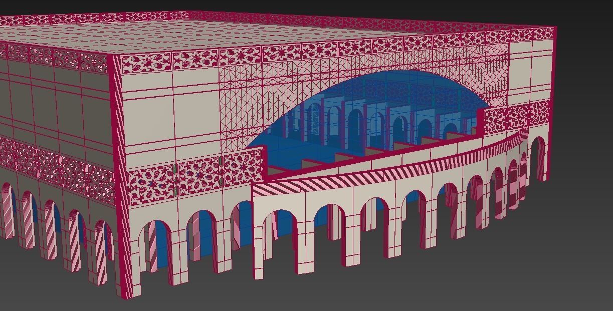 Al Raha Theatre - Arabic Building for exterior No interior 3D model ...