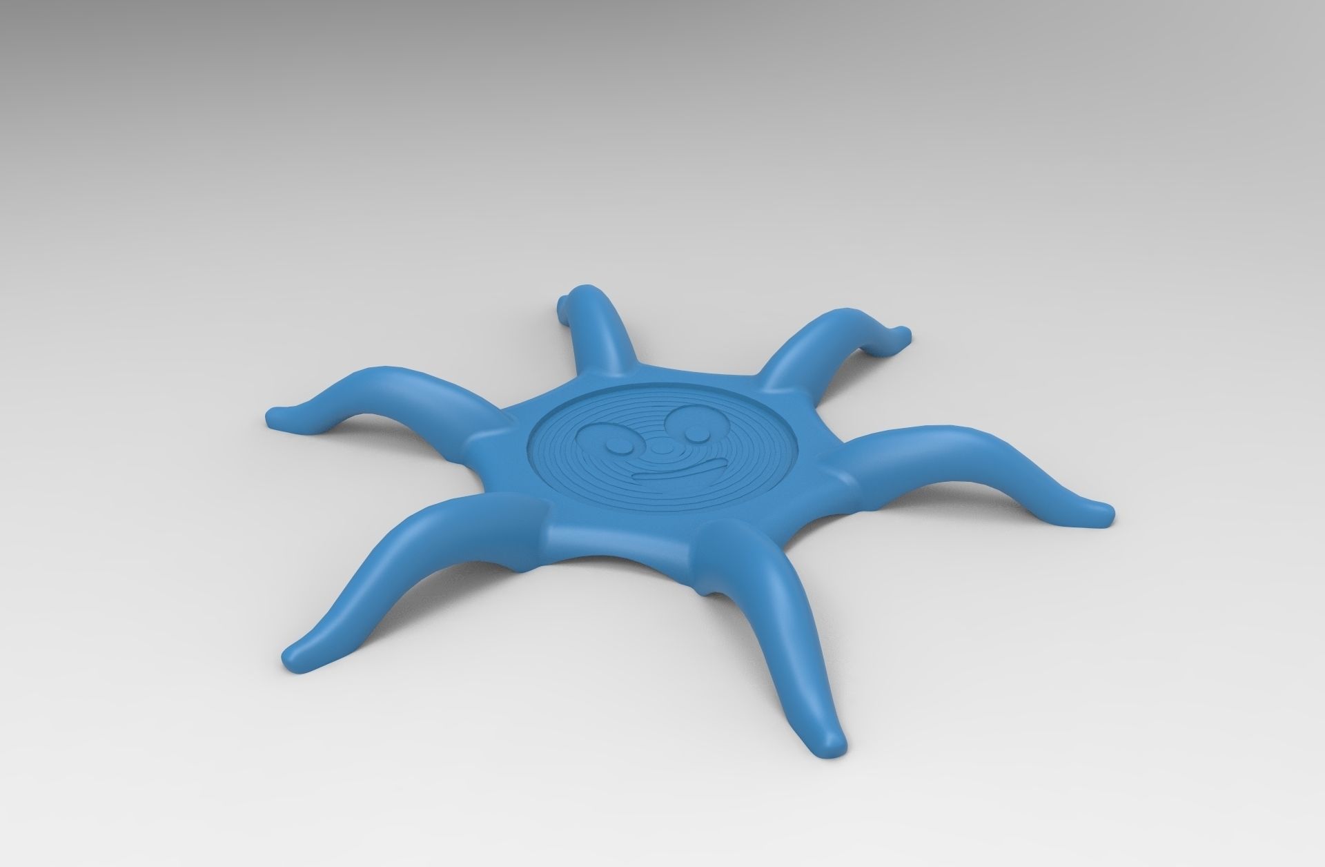 Octopus Coaster 3D model 3D printable | CGTrader