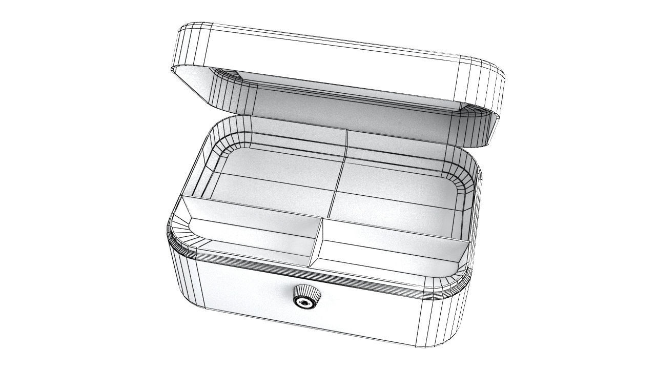 Petty cash small change box 3D model | CGTrader
