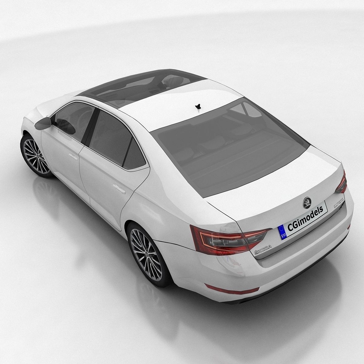 3D model Skoda Superb 3 liftback VR / AR / low-poly | CGTrader