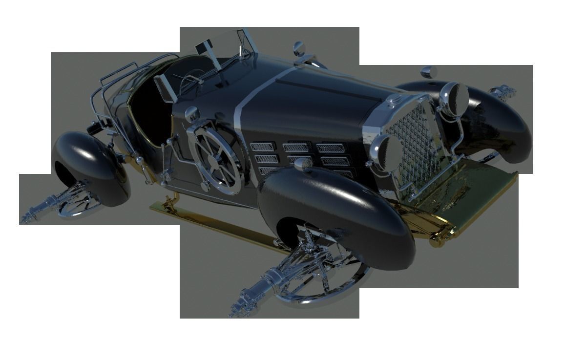 Fantasy Flying car 3D model | CGTrader