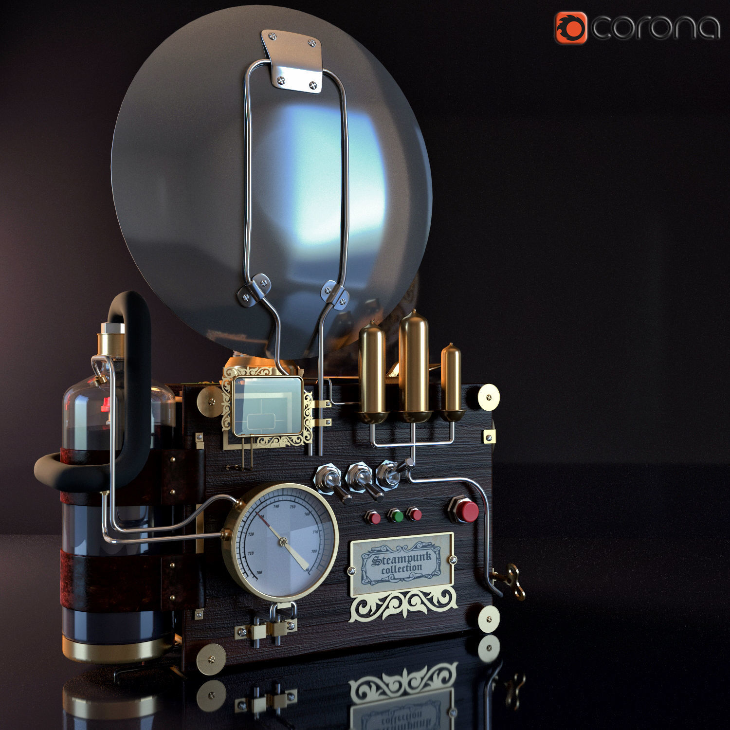Steampunk camera 3D model | CGTrader