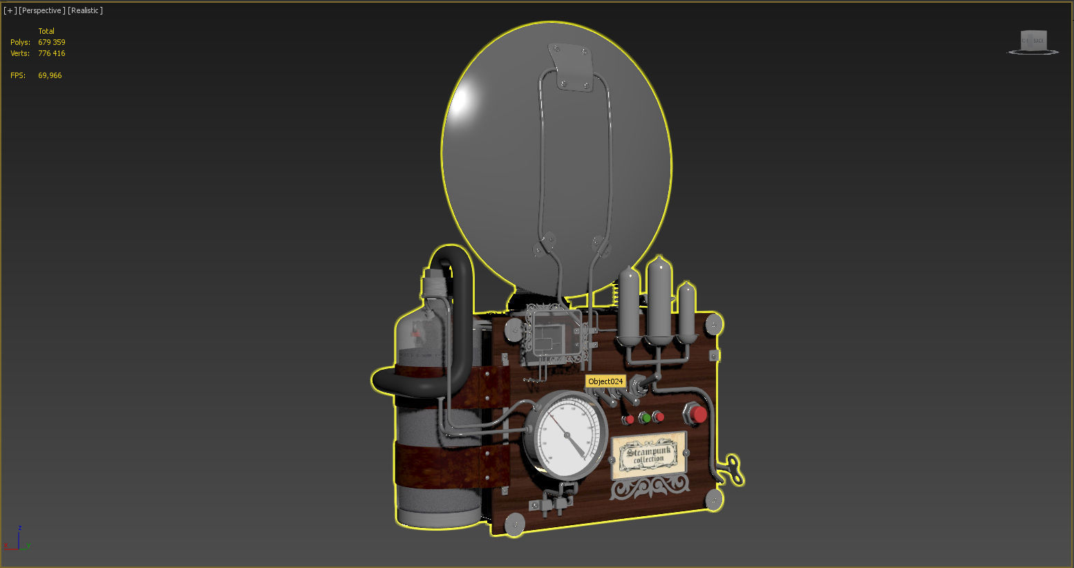 Steampunk camera 3D model | CGTrader