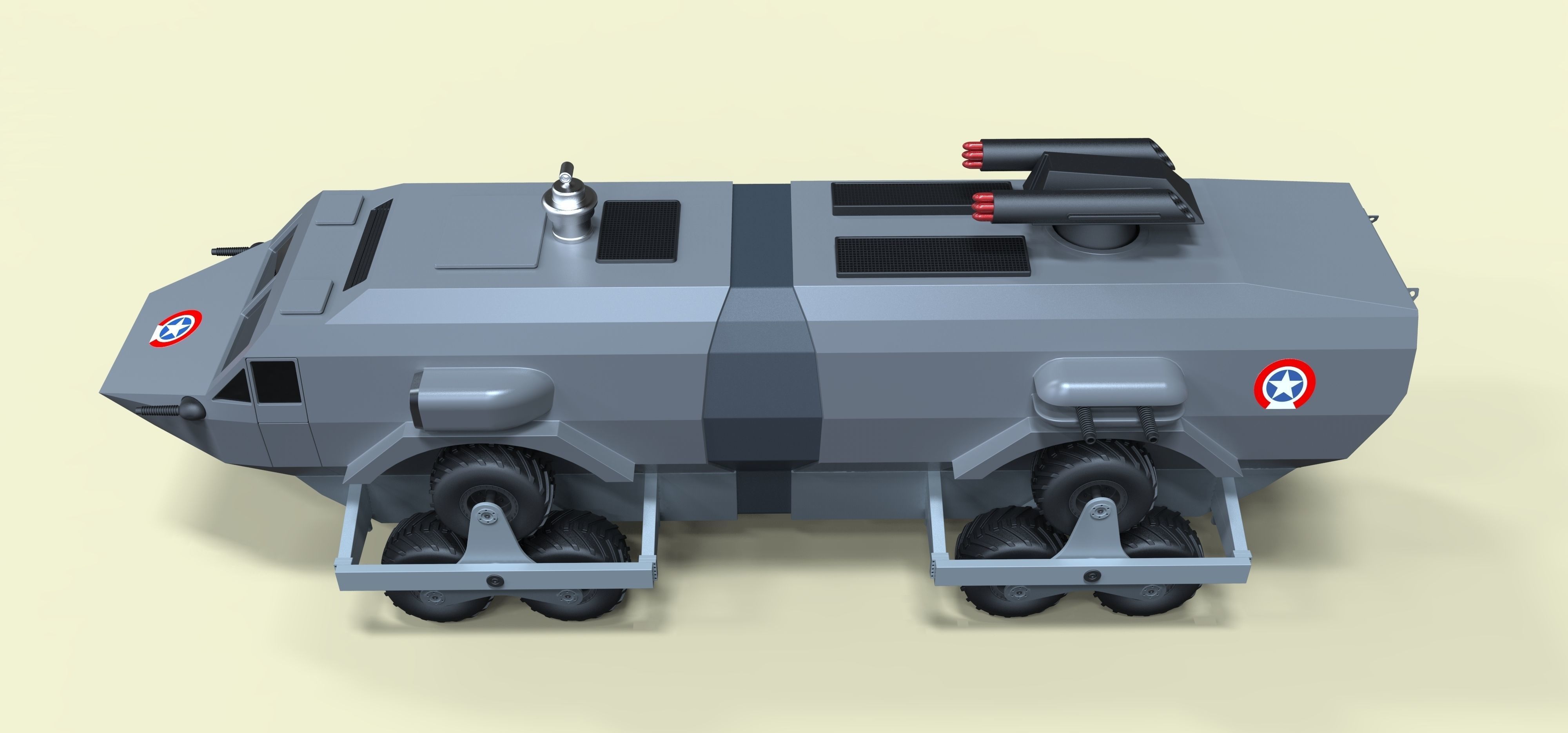 Landmaster from Damnation Alley 3D model | CGTrader