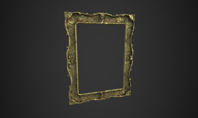 3D model Victorian Frame VR / AR / low-poly | CGTrader