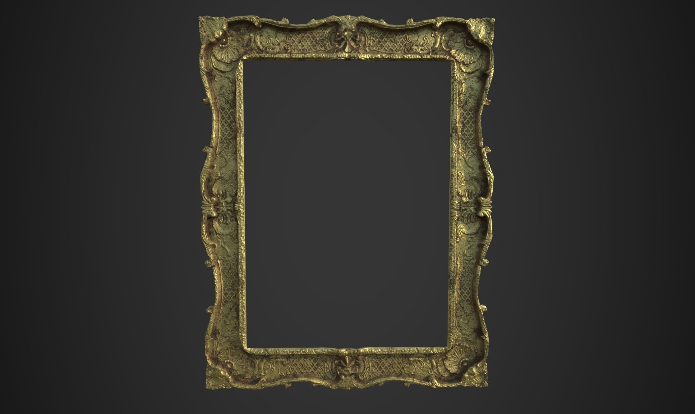 3D model Victorian Frame VR / AR / low-poly | CGTrader