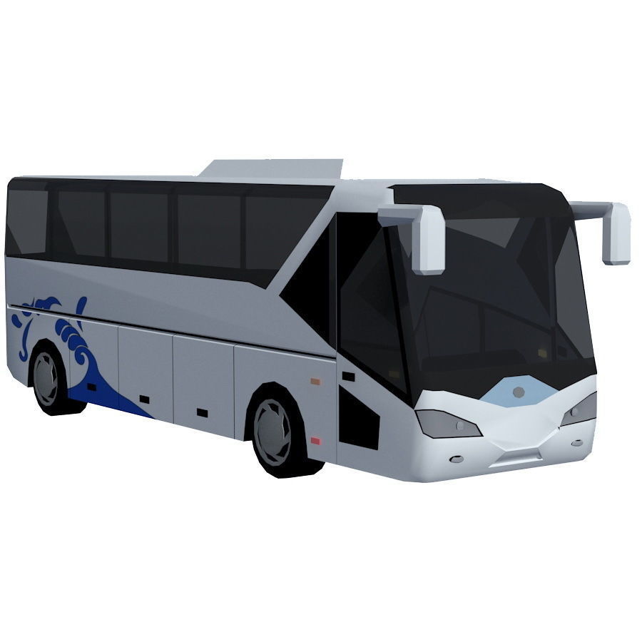 3D model Low poly BUS set VR / AR / low-poly | CGTrader