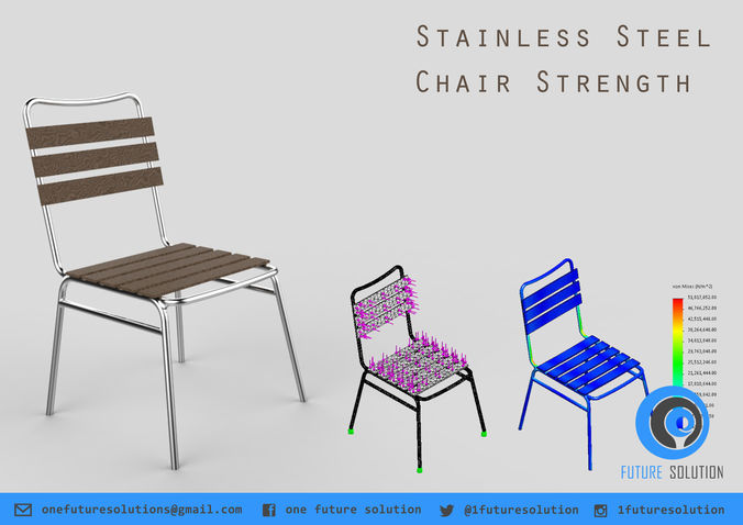Stainless Steel Chair Strength free 3D model animated | CGTrader