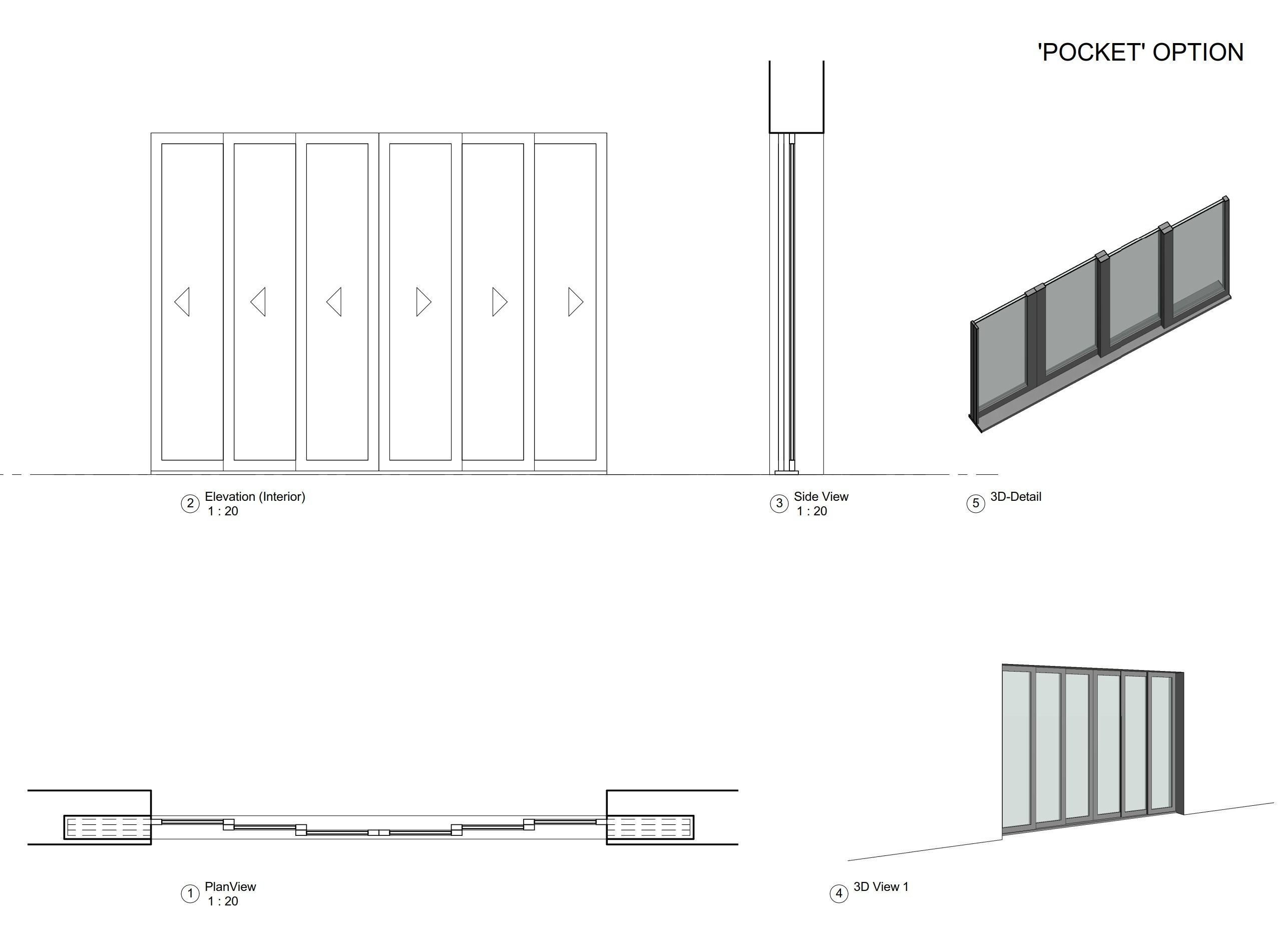 Revit Parametric Sliding Door 3D model | CGTrader