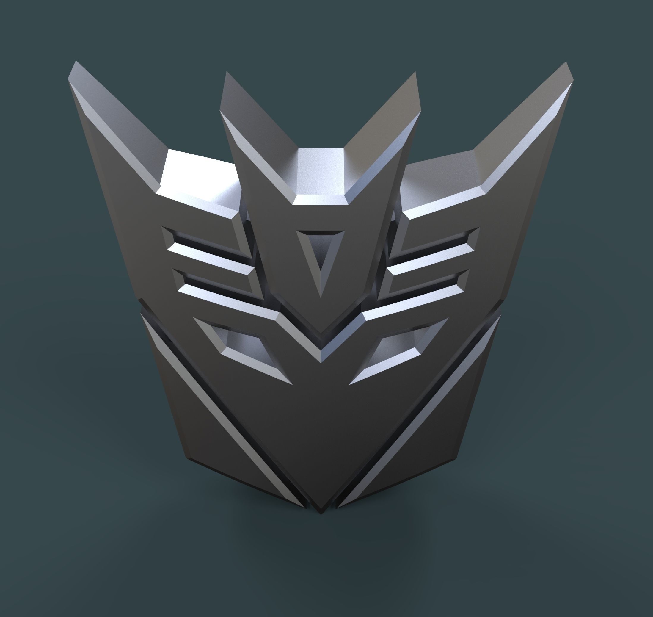 3D printable Decepticons logo 3D model | CGTrader