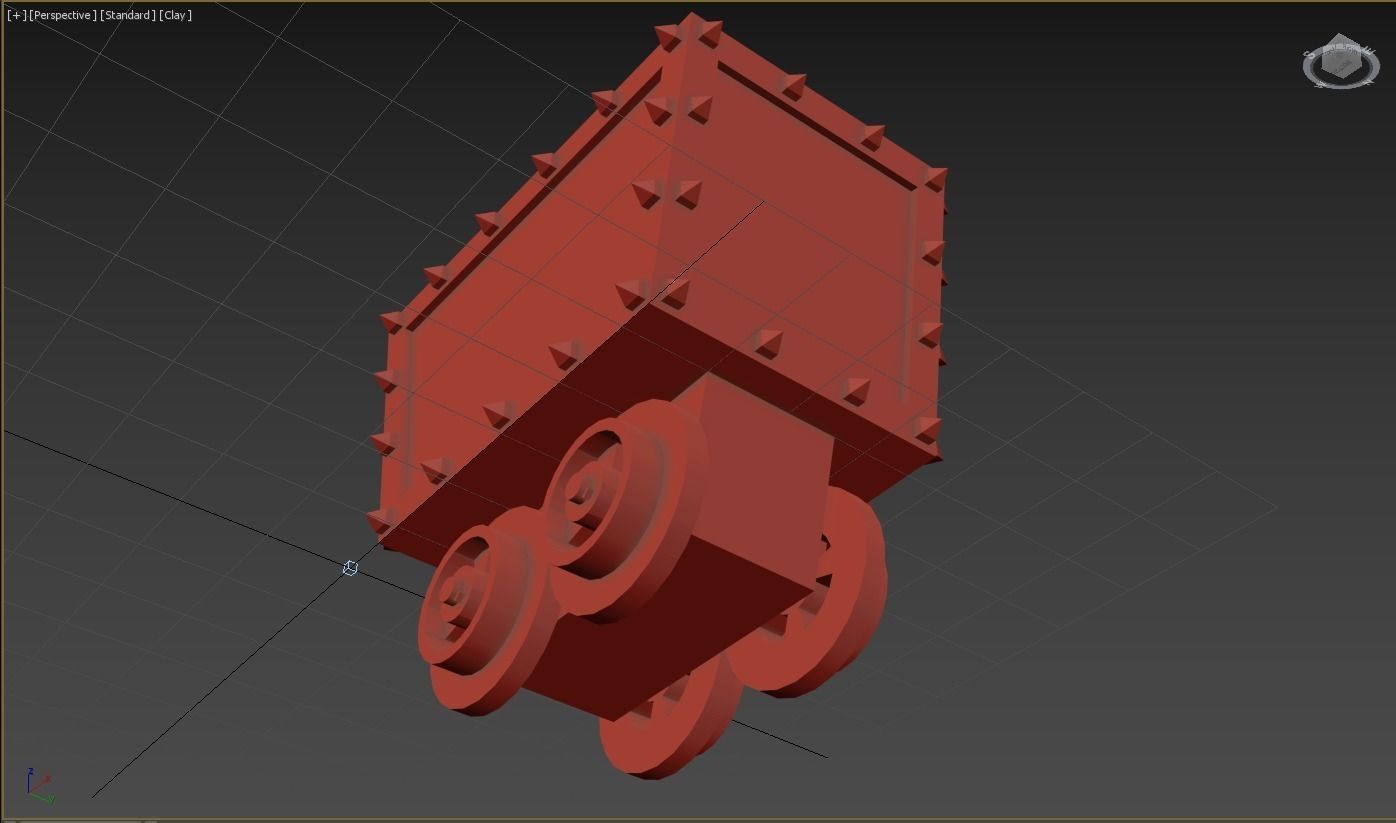 3D model Low Poly Mine Cart VR / AR / low-poly | CGTrader