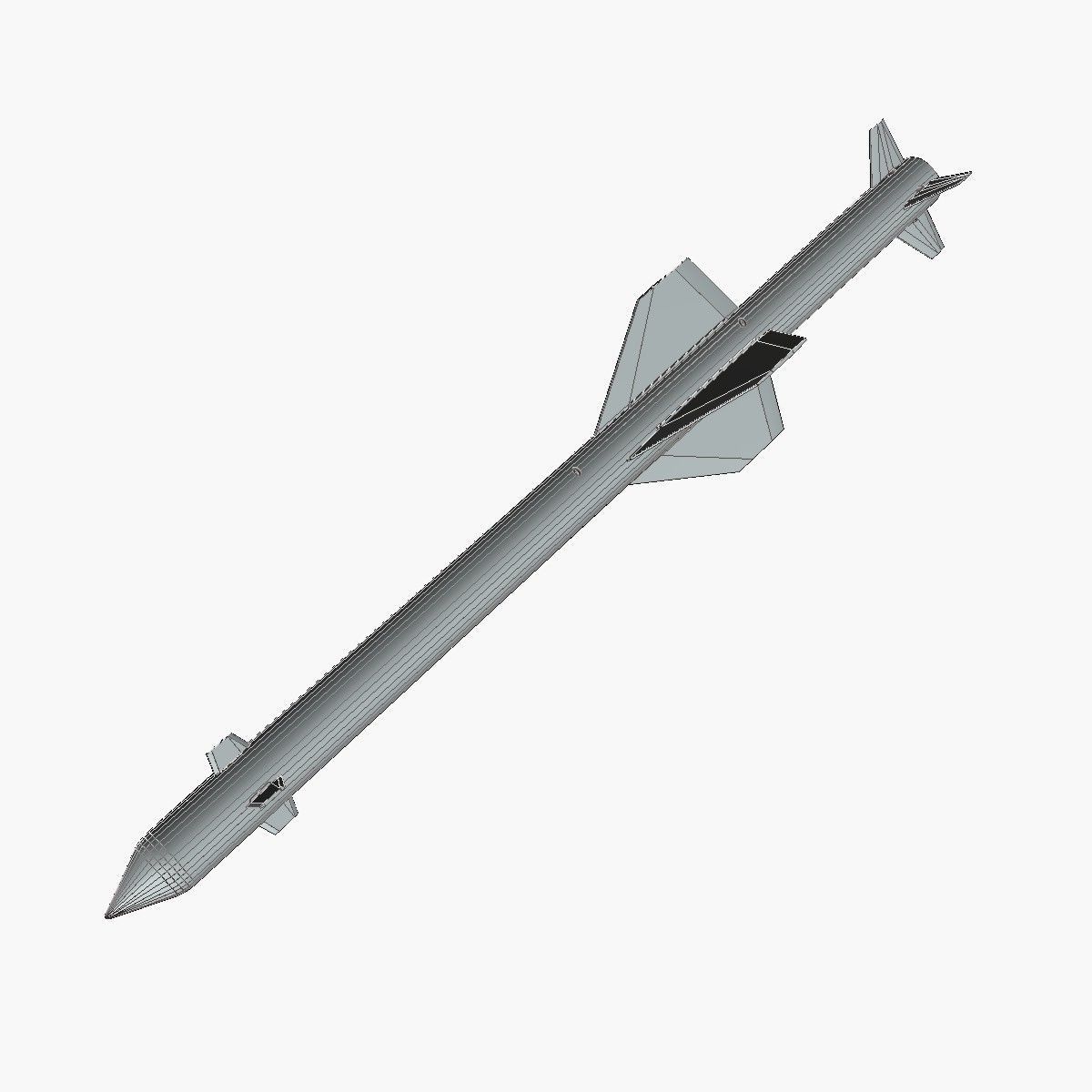 MAR-1 ARM Missile 3D Model OBJ 3DS FBX DXF BLEND DAE | CGTrader.com