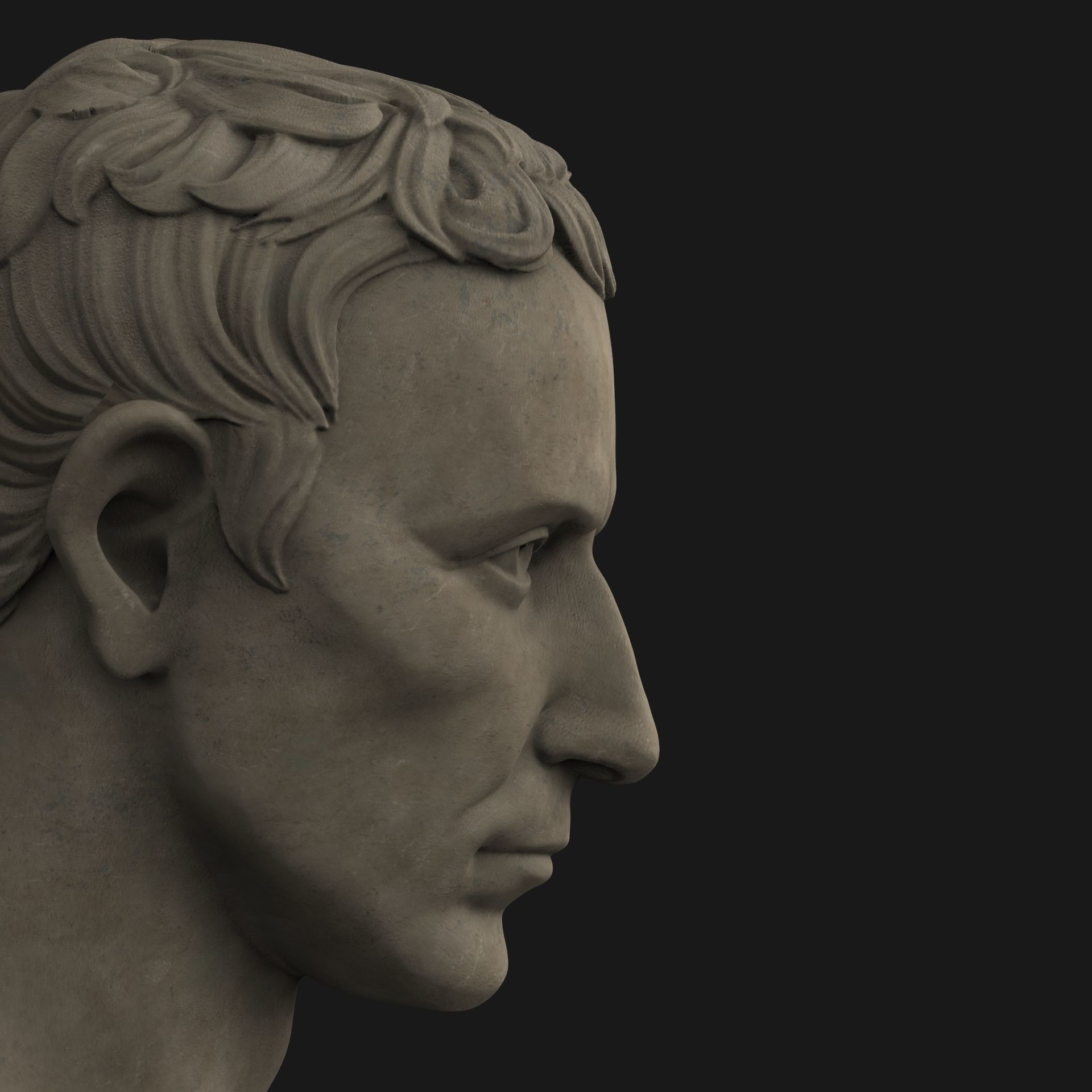 3D model Caesar Bust VR / AR / low-poly | CGTrader