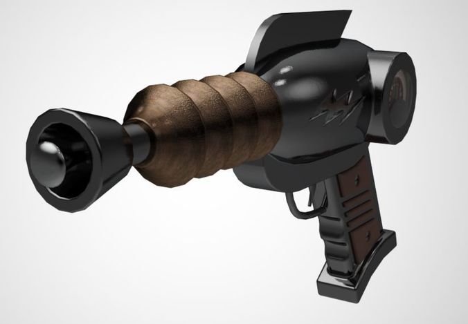 3D SciFi Retro Ray Gun | CGTrader
