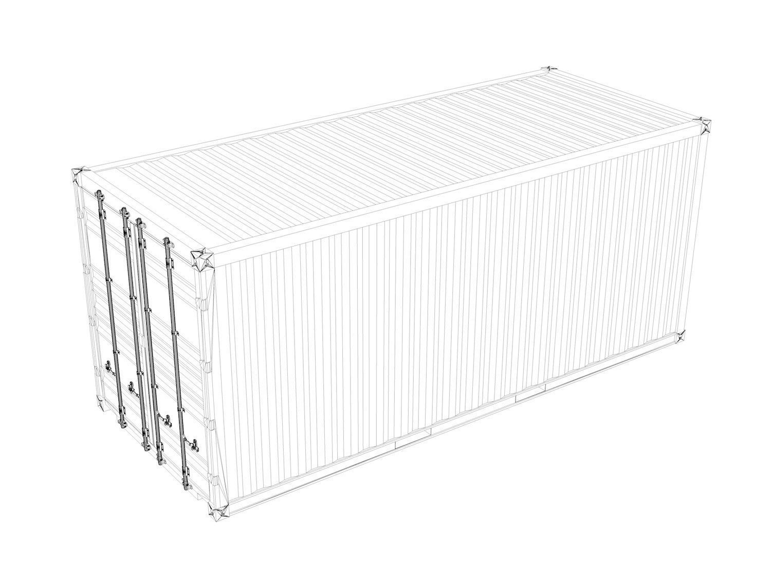 20ft Shipping Container 3D model | CGTrader