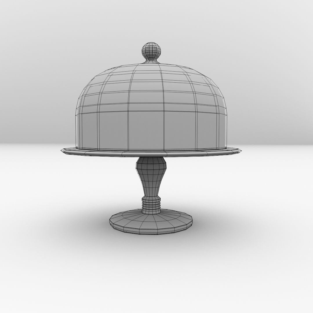 Cake Stand Dome 3D model | CGTrader