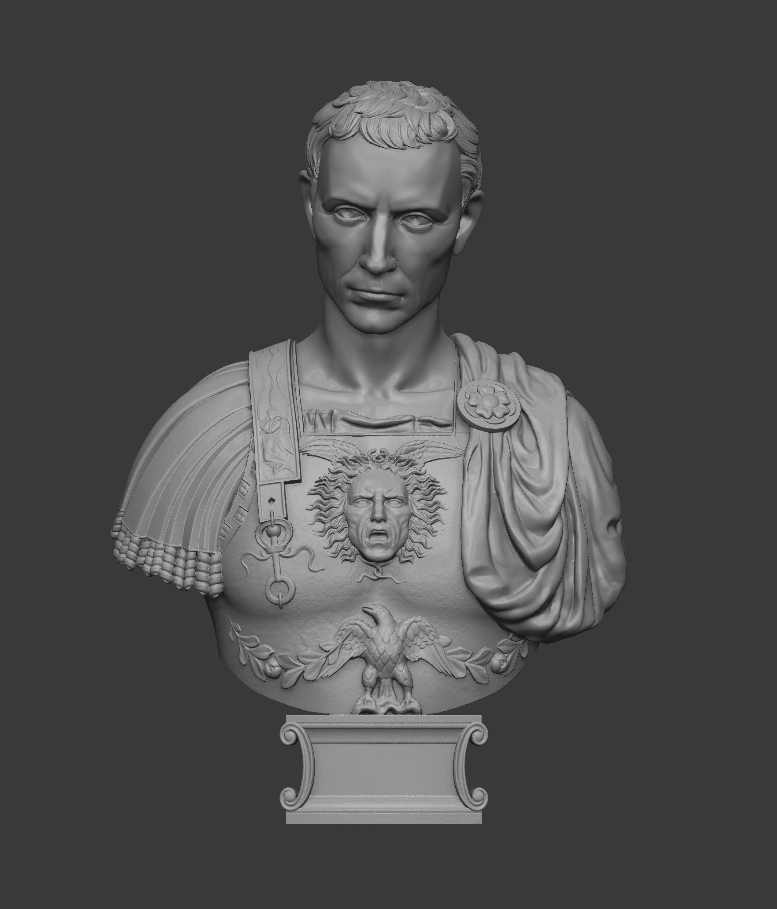 Caesar Bust Printable 3D model 3D printable | CGTrader