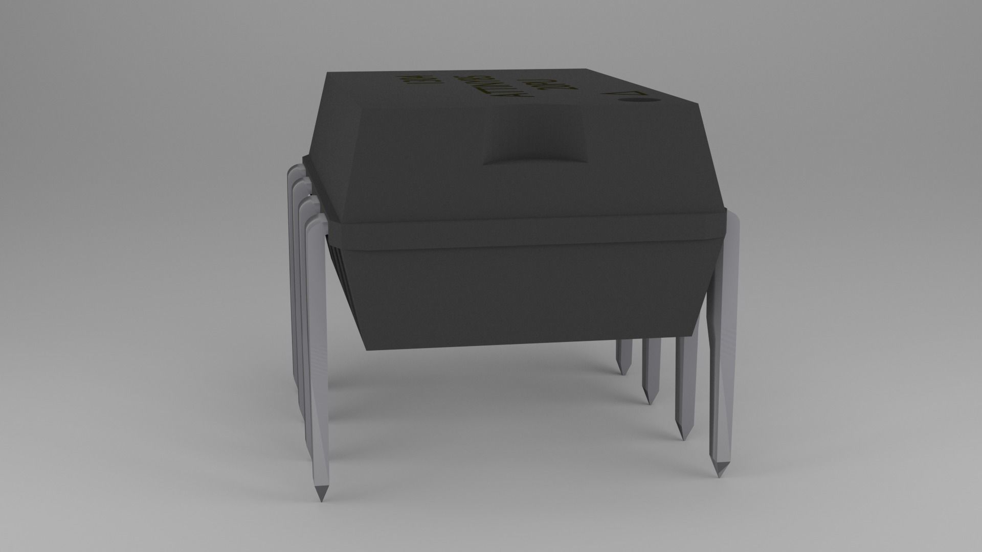 ATTiny85 Microcontroller free VR / AR / low-poly 3D model animated ...