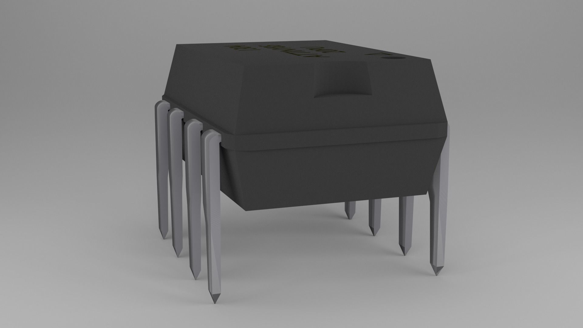 ATTiny85 Microcontroller free VR / AR / low-poly 3D model animated ...