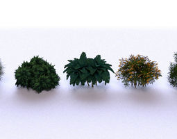 Low-poly Bush 3D Models | CGTrader