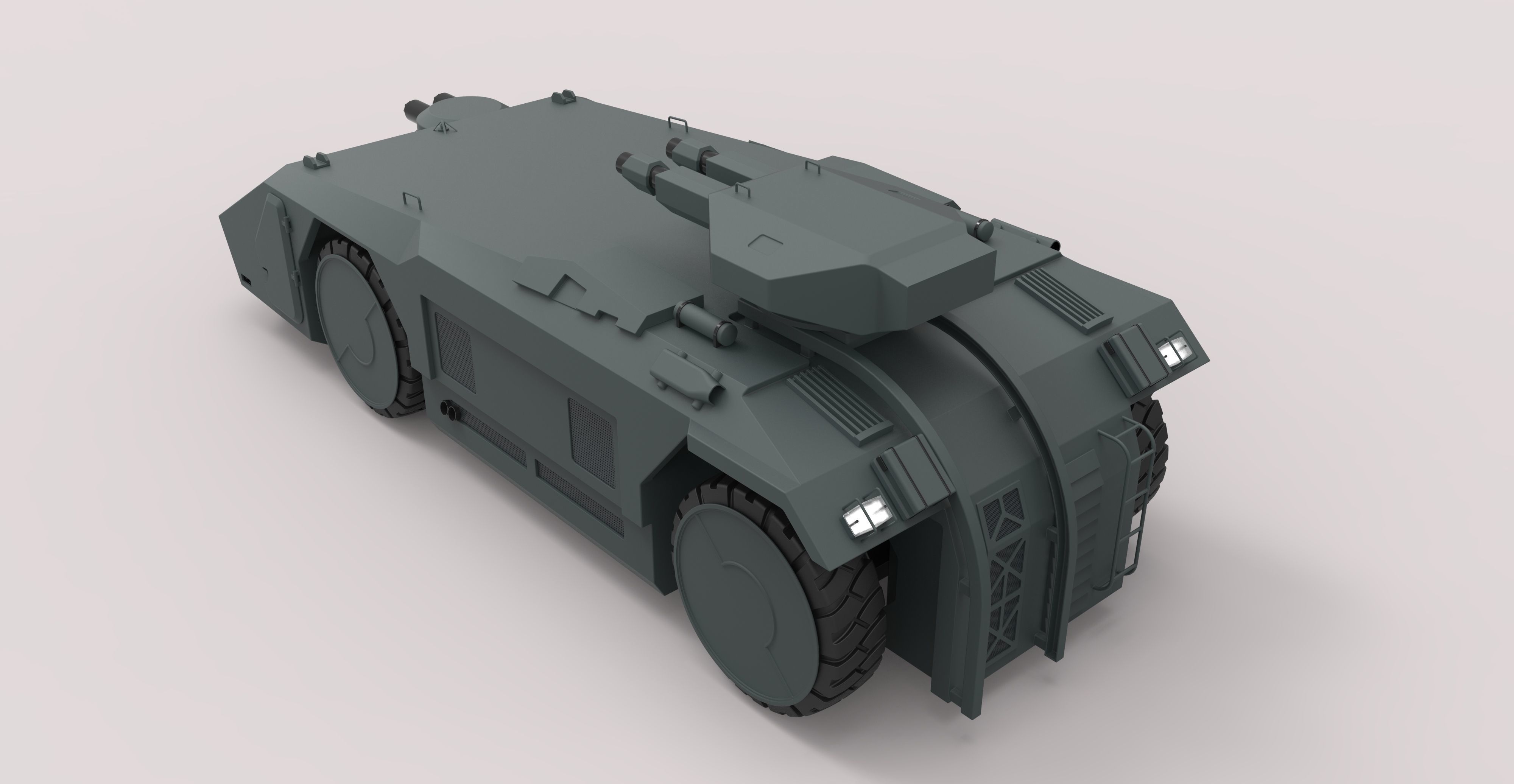 Armored personnel carrier M577 from the movie Aliens 3D model | CGTrader