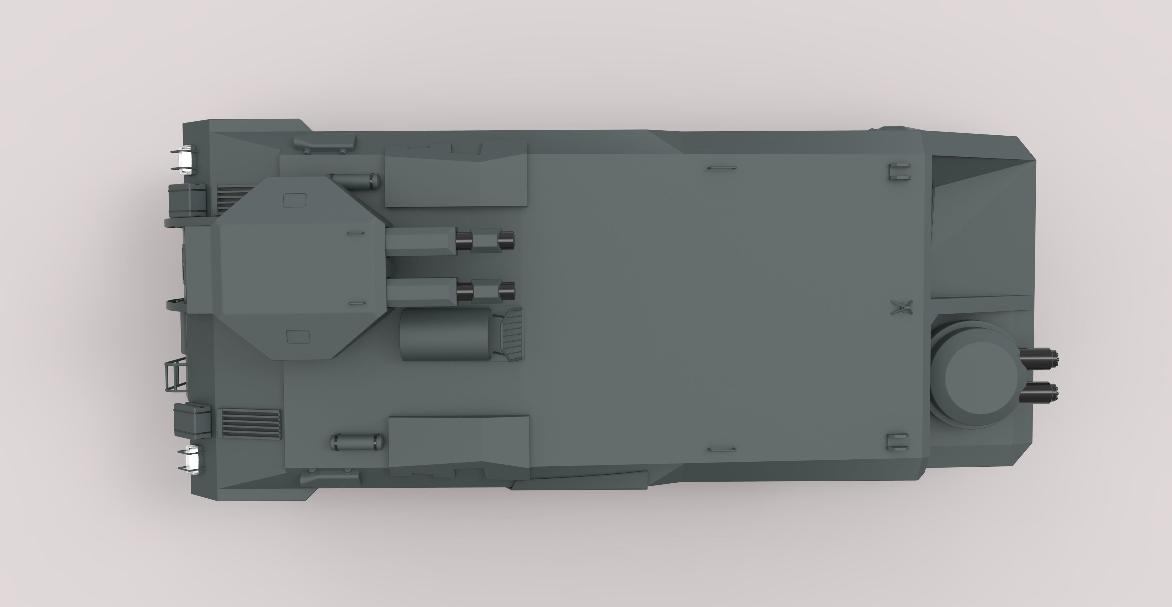 Armored personnel carrier M577 from the movie Aliens 3D model | CGTrader