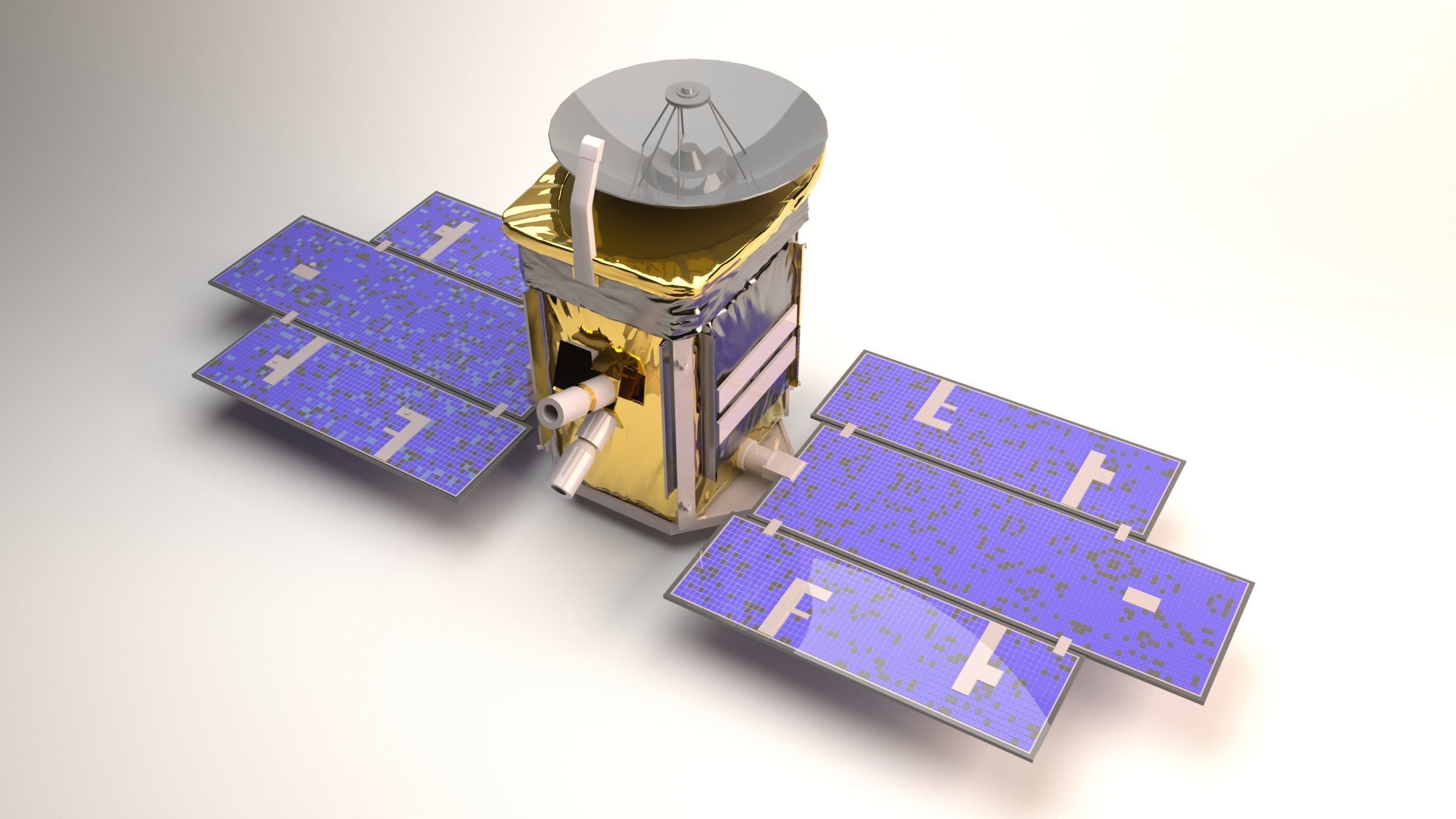 Rocket spaceship - With engine and Satellite 3D model animated | CGTrader