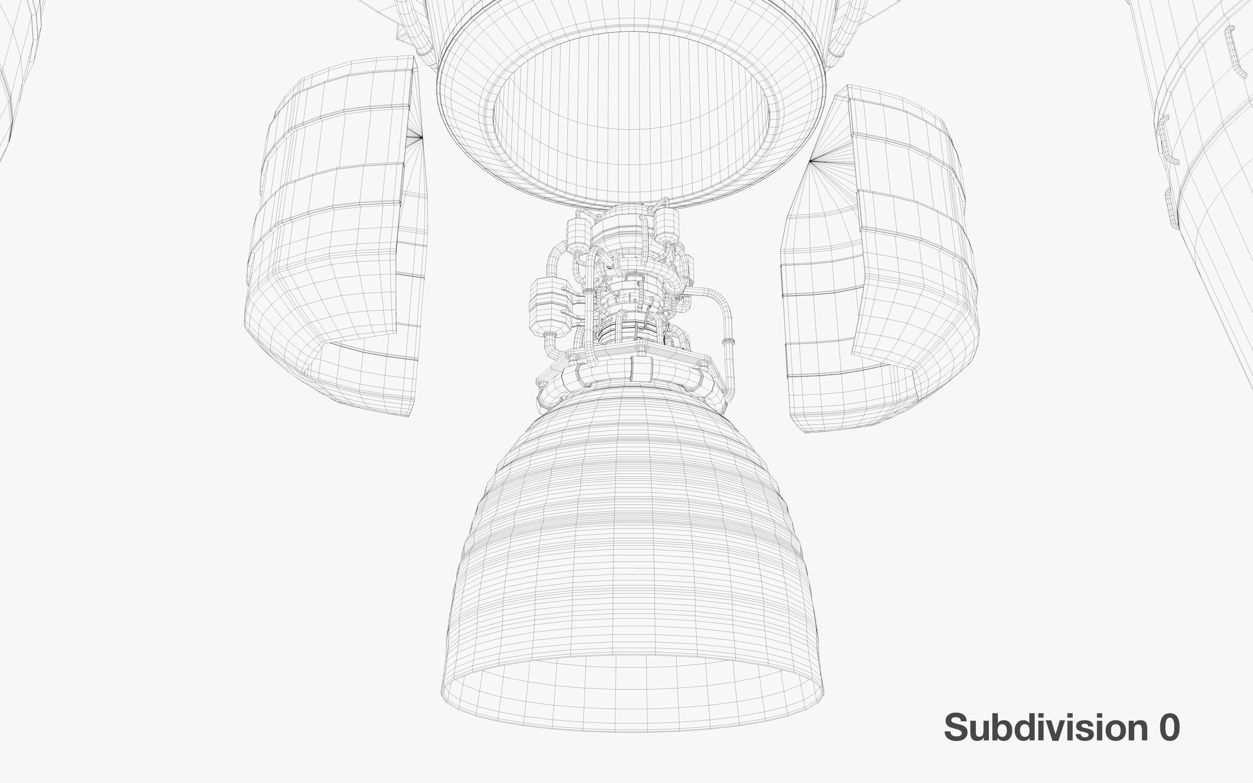 Rocket spaceship - With engine and Satellite 3D model animated | CGTrader