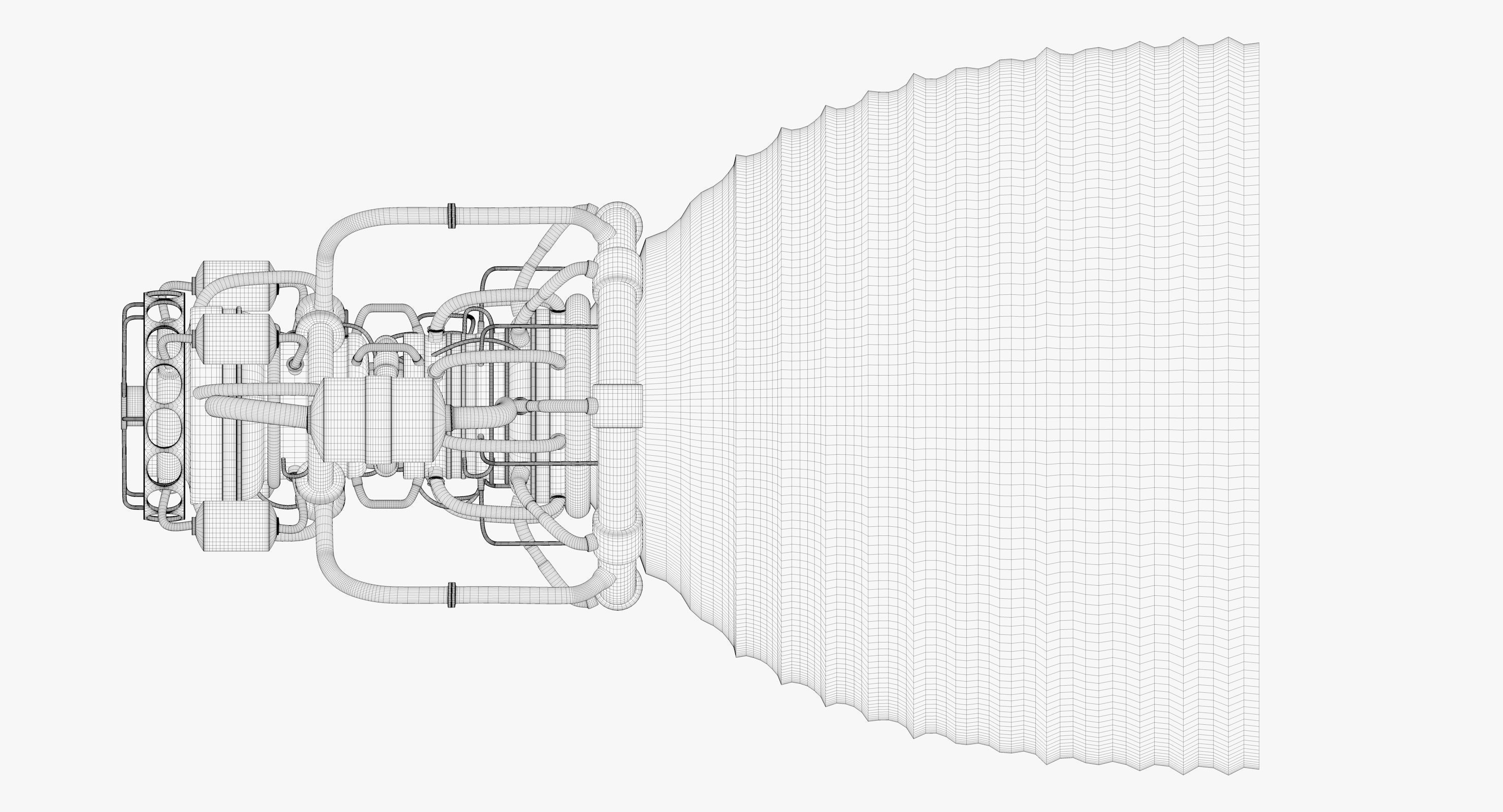Rocket spaceship - With engine and Satellite 3D model animated | CGTrader