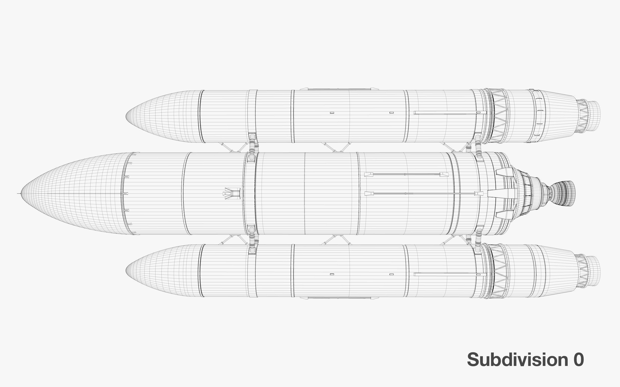 Rocket spaceship - With engine and Satellite 3D model animated | CGTrader