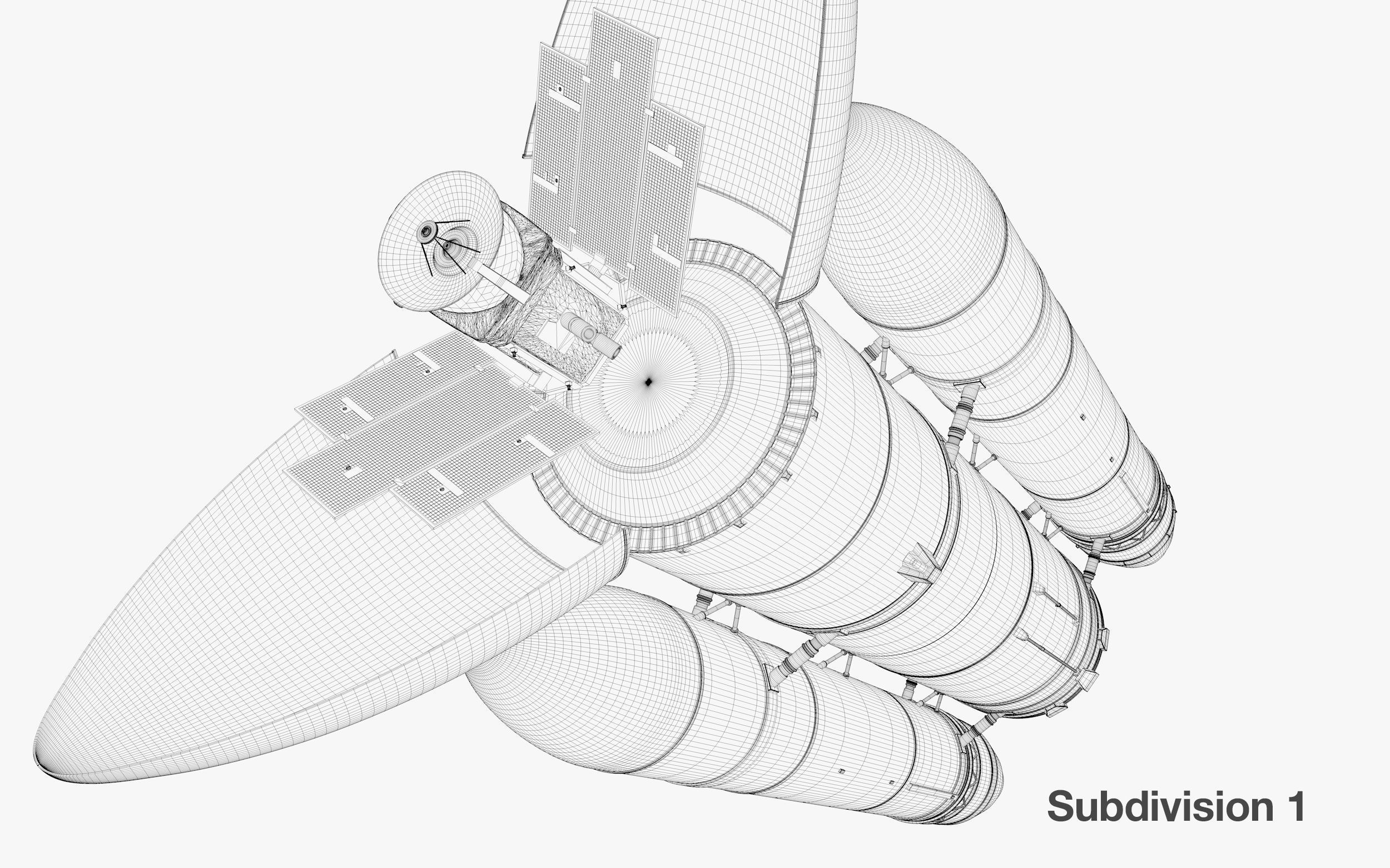 Rocket spaceship - With engine and Satellite 3D model animated | CGTrader